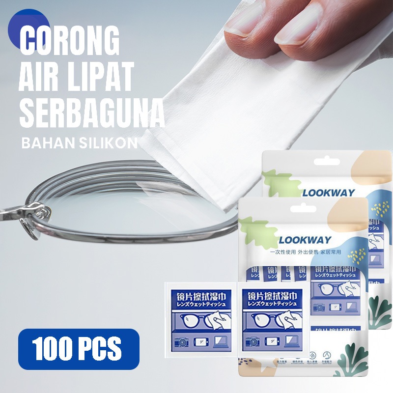 Jual Tisu Basah Pembersih Kacamata Kertas Pembersih Lensa Sekali Pakai ...