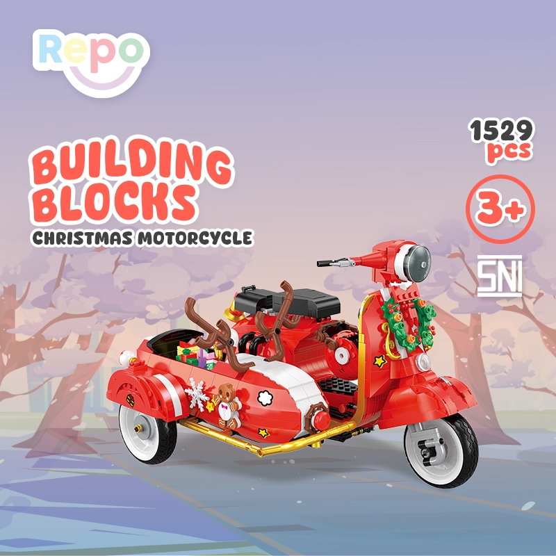 Jual REPO Mainan Anak Nano Block Model MOTORCYCLE Building Block ...