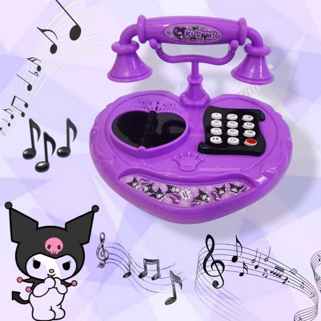 Jual Mainan Telepon bentuk love kuromi Mainan Anak-anak Simulasi ...