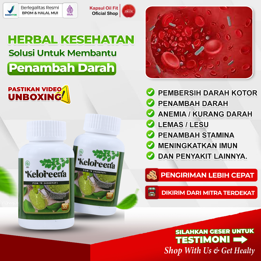 Jual Obat Pembersih Darah Kotor, Pelancar Darah, Anemia, Darah Tinggi ...