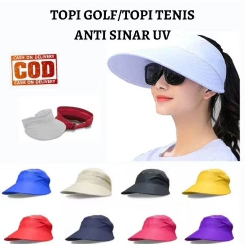 Jual 3M_TOPI GOLF/TENIS/SENAM/ZUMBA ANTI ULTRAVIOLET RESLETING CADDY ...