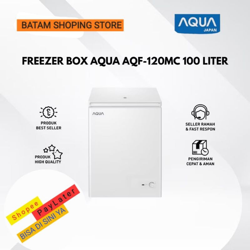 Jual CHEST FREEZER BOX AQUA AQF-120MC 100LITER GARANSI RESMI | Shopee ...
