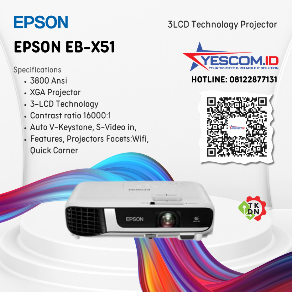 Jual PROJECTOR Epson EB-X51 XGA 3LCD | Shopee Indonesia