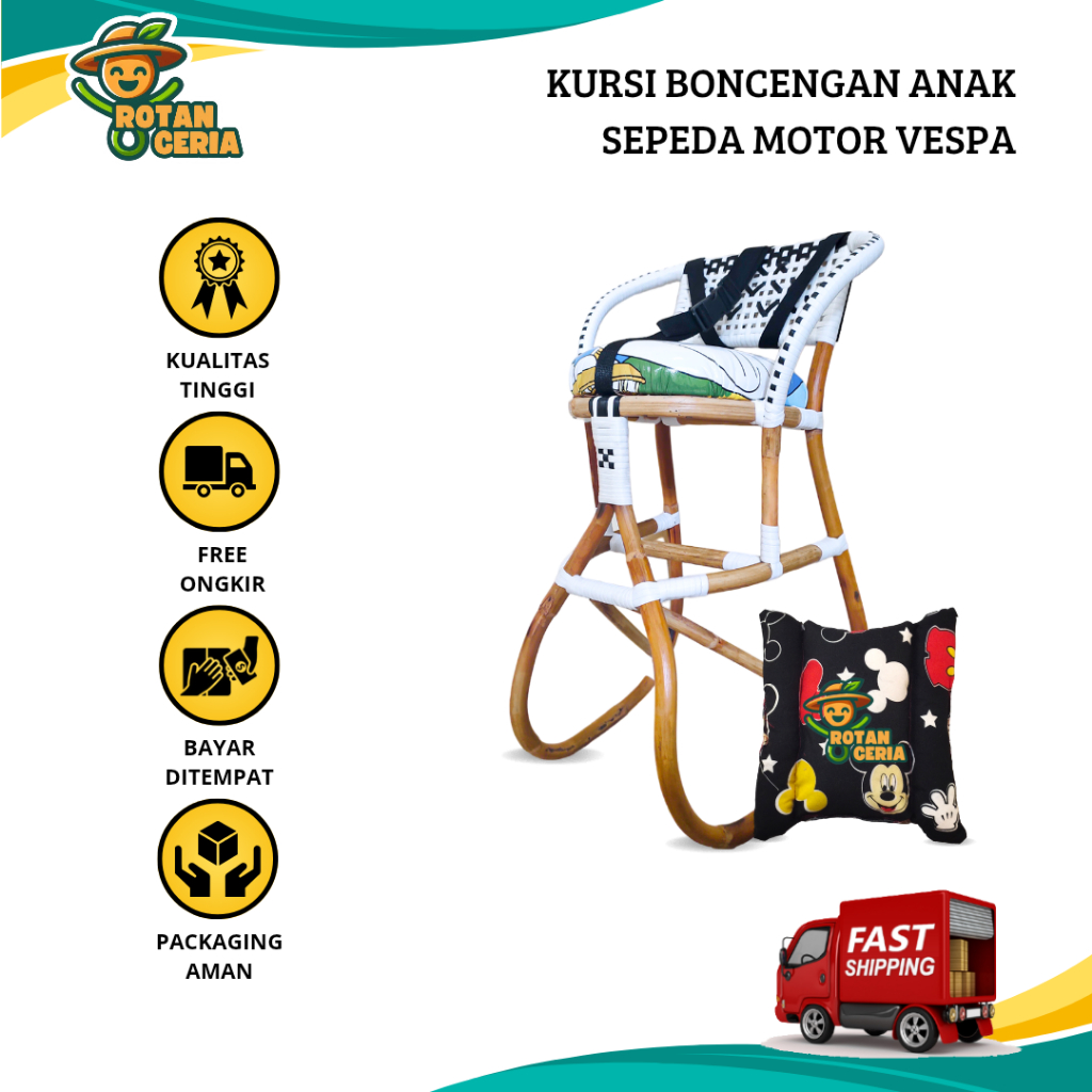 Jual Kursi Boncengan Motor VESPA MULTIFUNGSI untuk Anak Tidak Full ...