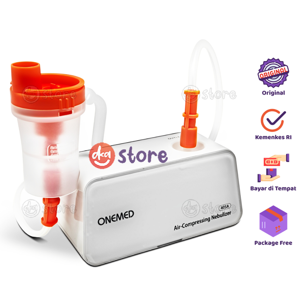 Jual Nebulizer Kompresor Portable Onemed 405A / Alat Uap Bantu ...