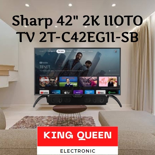 Jual TV Sharp IIOTO 2K 42 Inch 2T-C42EG1i-SB ( Soundbar ) | Shopee Indonesia