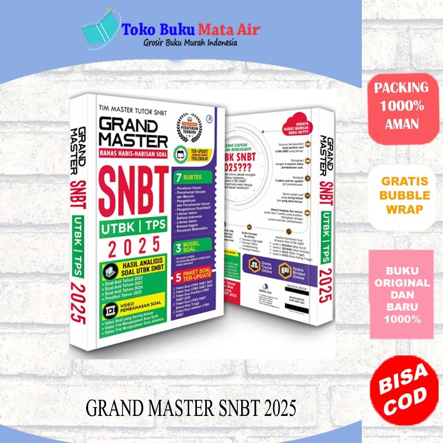 Jual BEST SELLER Buku UTBK SNBT 2025 Terbaru Grand Master UTBK SNBT TPS 2025 - Kompas Ilmu ...