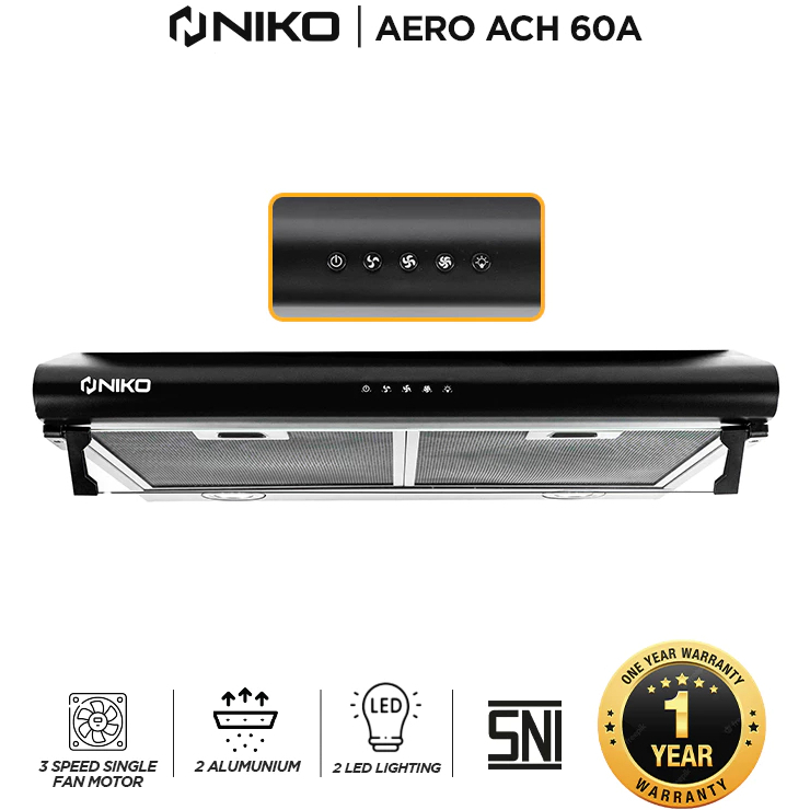 Jual Niko ACH70A/B Penghisap Penyedot Asap Kompor Dapur / Cooker Hood ...