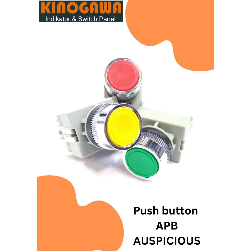 Jual Push Button Auspicious APB - 22mm - 25mm - 30mm | Shopee Indonesia