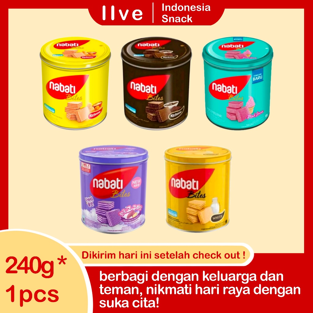 Jual NABATI WAFER KALENG 287g KEJU NABATI WAFER KALENG COKLAT KEJU NABATI KALENG KEJU KEJU ...