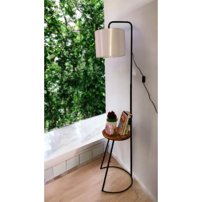 Jual Floor satnding lamp + meja lampu standing multifungsi lampu hias ...