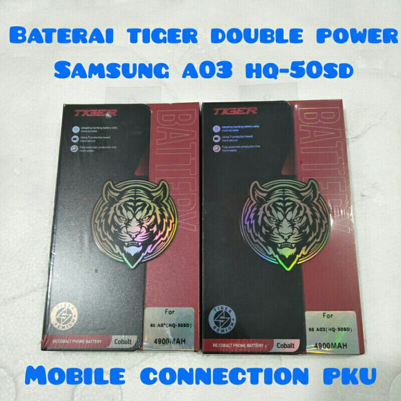 Jual BATERAI TIGER DOUBLE POWER SAMSUNG A03 HQ-50SD | Shopee Indonesia
