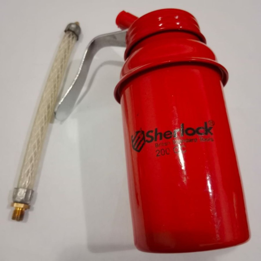 Jual Sherlock Oil Can/Semprotan Oli Kaleng 200 cc dan 125 cc | Shopee ...