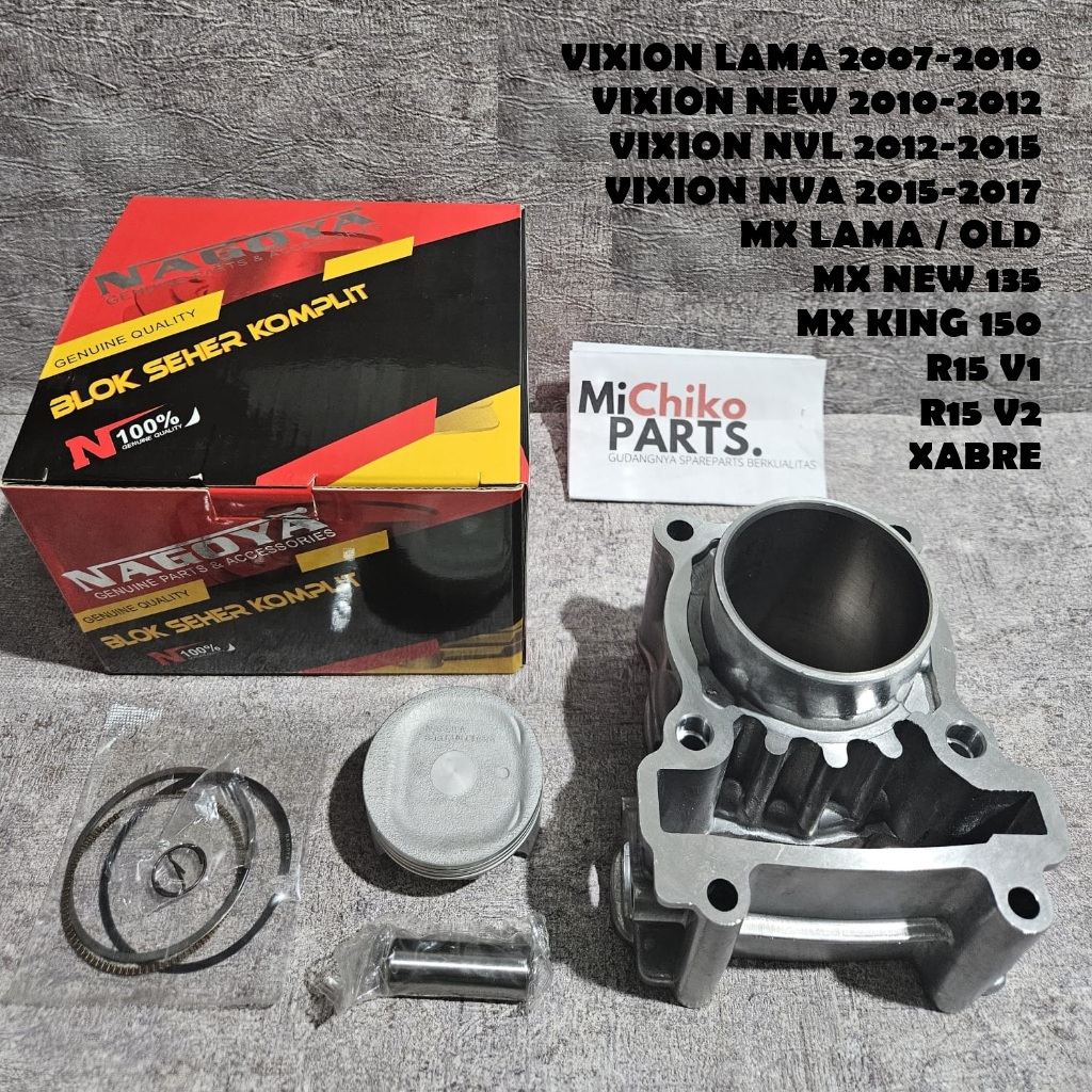 Jual Blok Silinder Cylinder 1PA Vixion Lama New NVL NVA Pnp Jupiter MX Lama Old New 135 King 150 ...