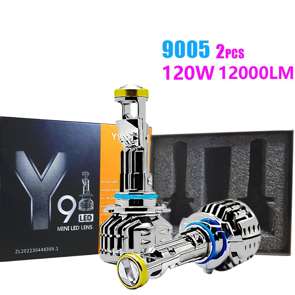 Jual Laser LED Y9 PRO 9005 9006 H11 H7 120W 1Set Cahaya Putih Sorot ...