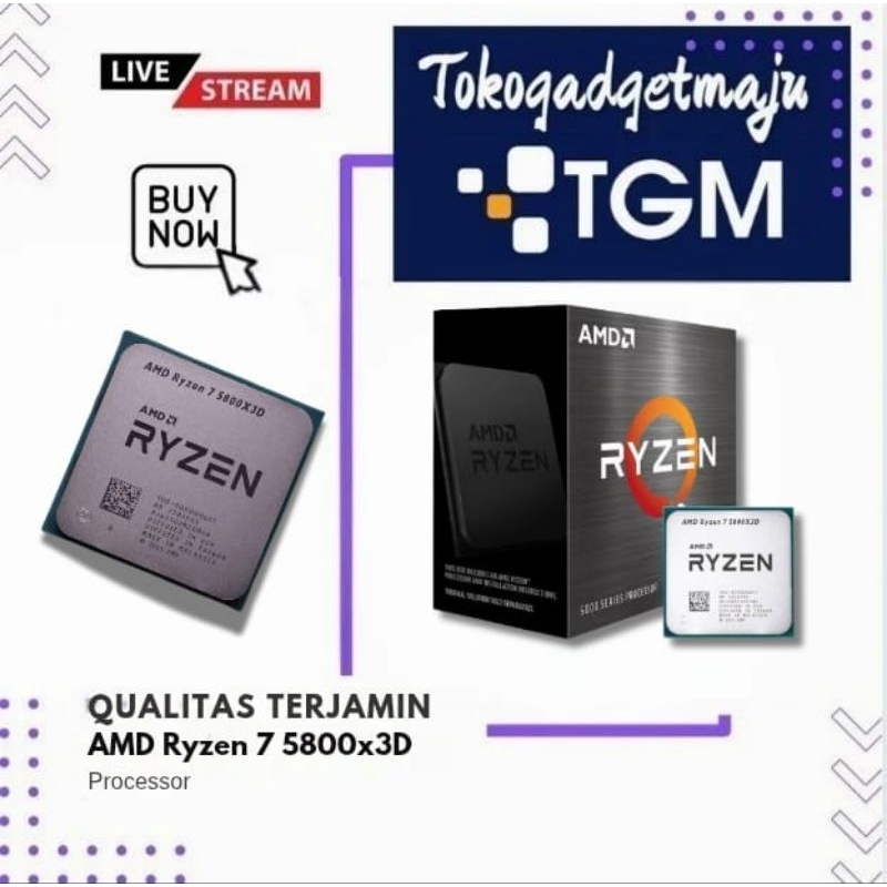 Jual Processor AMD RYZEN 7 5800x3D | Shopee Indonesia