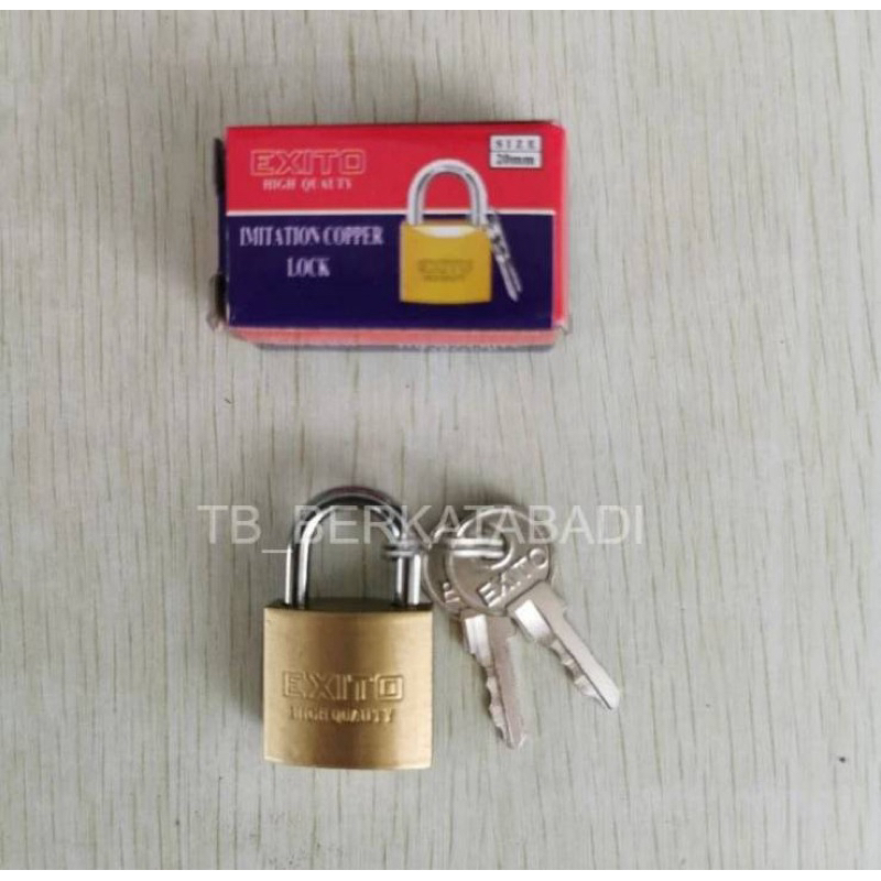 Jual Gembok Kuning EXITO 20mm / Gembok Exito 20mm | Shopee Indonesia