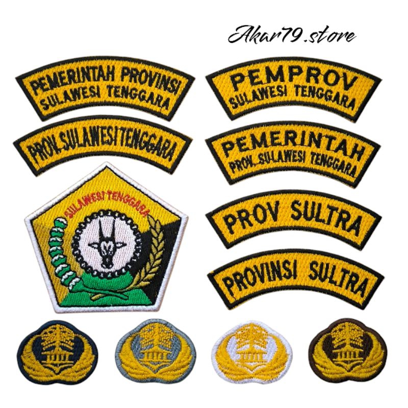 Jual BORDIR ATRIBUT ASN PNS KORPRI LOGO LOKASI PEMERINTAH PROVINSI ...