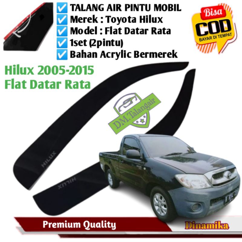 Jual talang air mobil Toyota Hilux Single Cabin 2005-2014 model Dua Warna | Shopee Indonesia