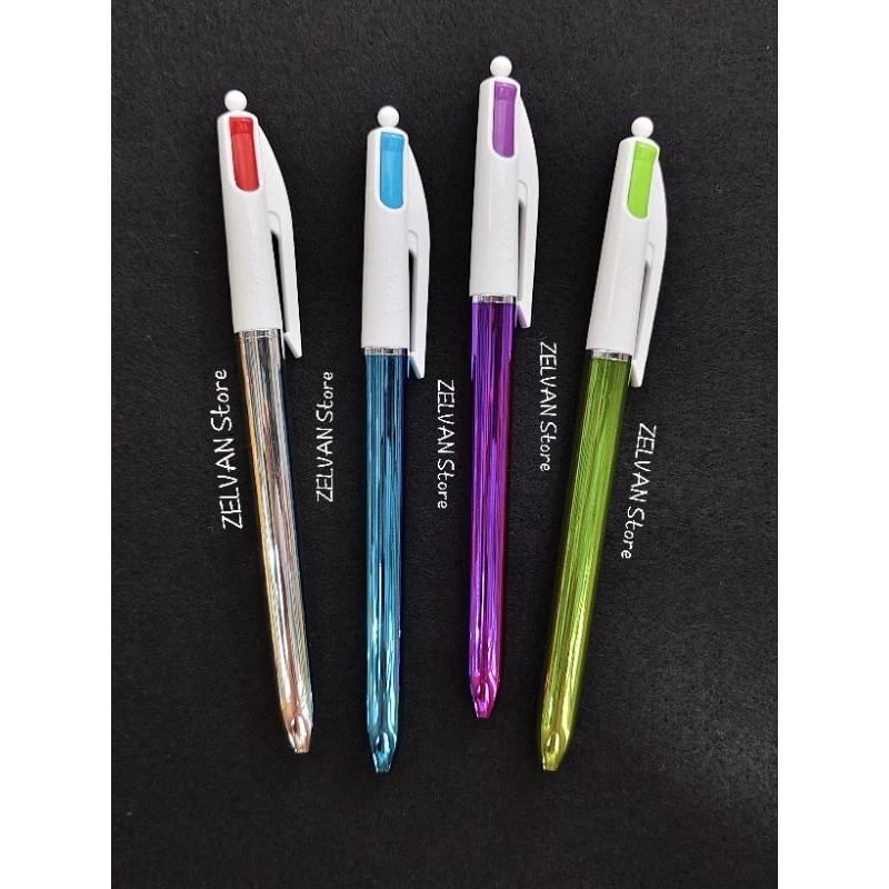 Jual Bolpoint 2 warna merk BIC SHINY original France Design (satuan ...