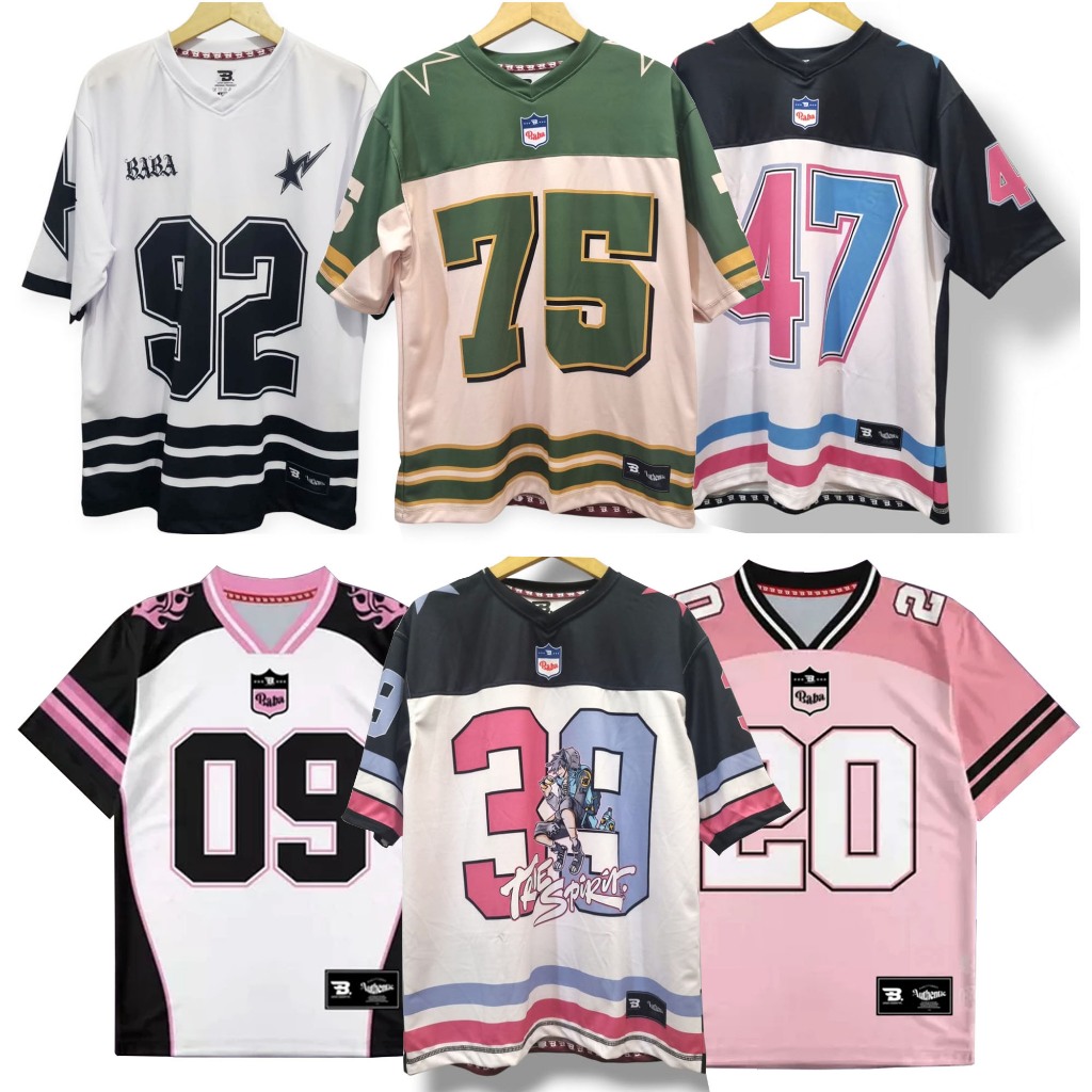 Jual COD Baju Jersey Streetwear Oversize / Jersey Number Series 35 ...