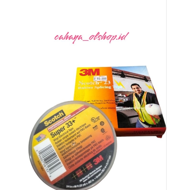 Jual 3M scotch super 33+ dan 3M scotch 23 Rubber Splicing Tape | Shopee ...