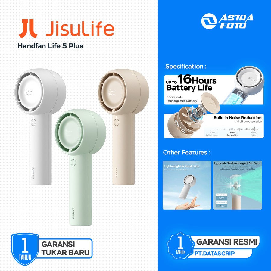 Jual JISULIFE HANDFAN LIFE 5 PLUS FA43 5S 4000mAh | Shopee Indonesia