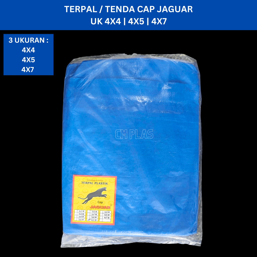 Jual Terpal / Tenda Cap Jaguar Uk 4x4 | 4x5 | 4x7 | Shopee Indonesia