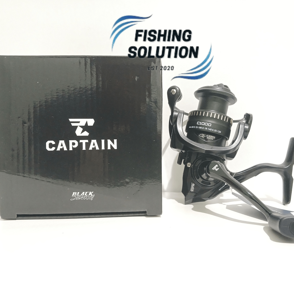 Jual Reel Pancing Captain Classic Black Senkoi SW / Salt Water 1000 ...