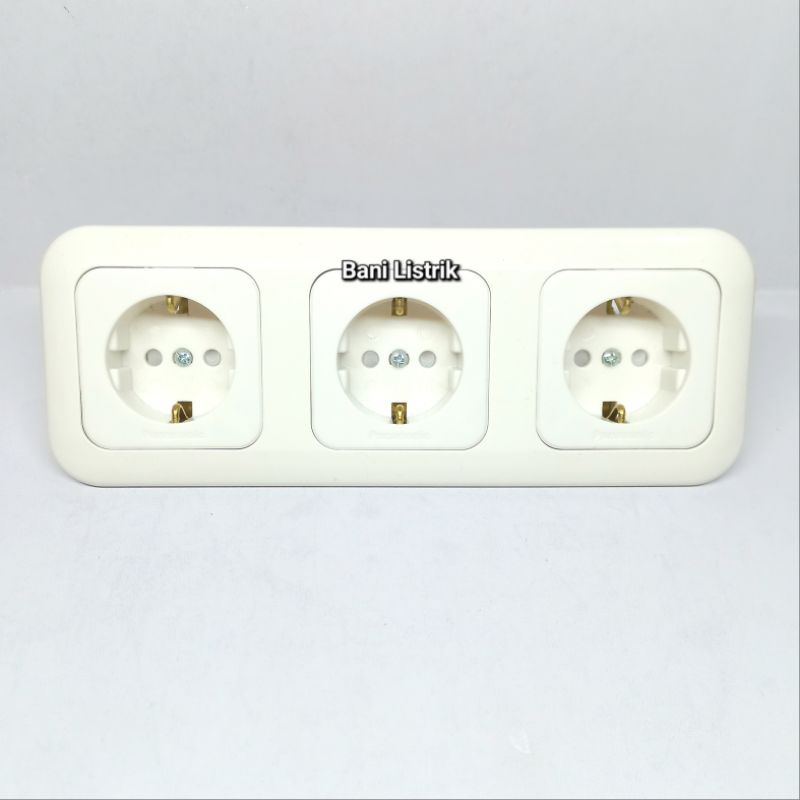 Jual Stop Kontak Arde Inbow Triple CP WEJ 1121 WEJ 7823 Panasonic ...