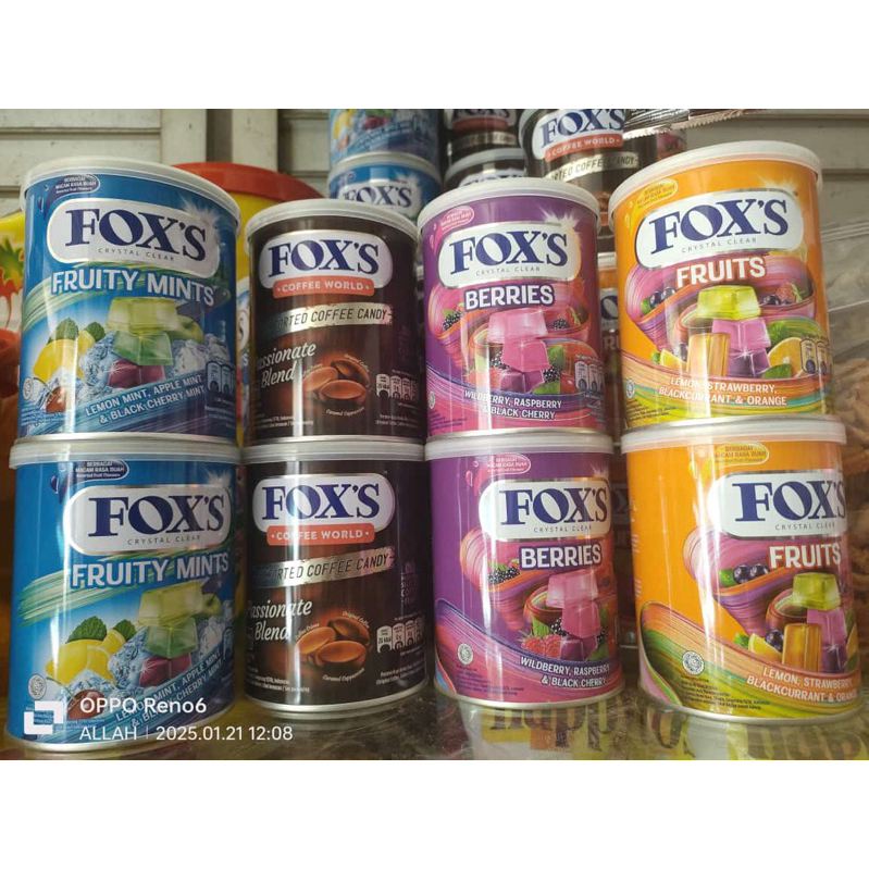 Jual foxs permen kaleng 180gr | Shopee Indonesia