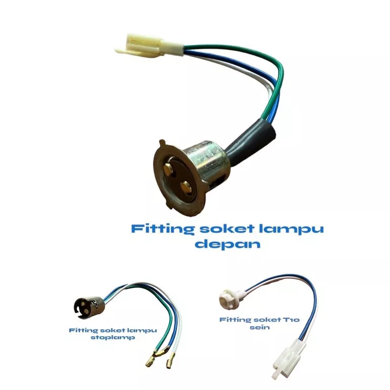 Jual Fitting Soket Lampu Depan Fitting Soket T10 Sen Fitting Soket ...