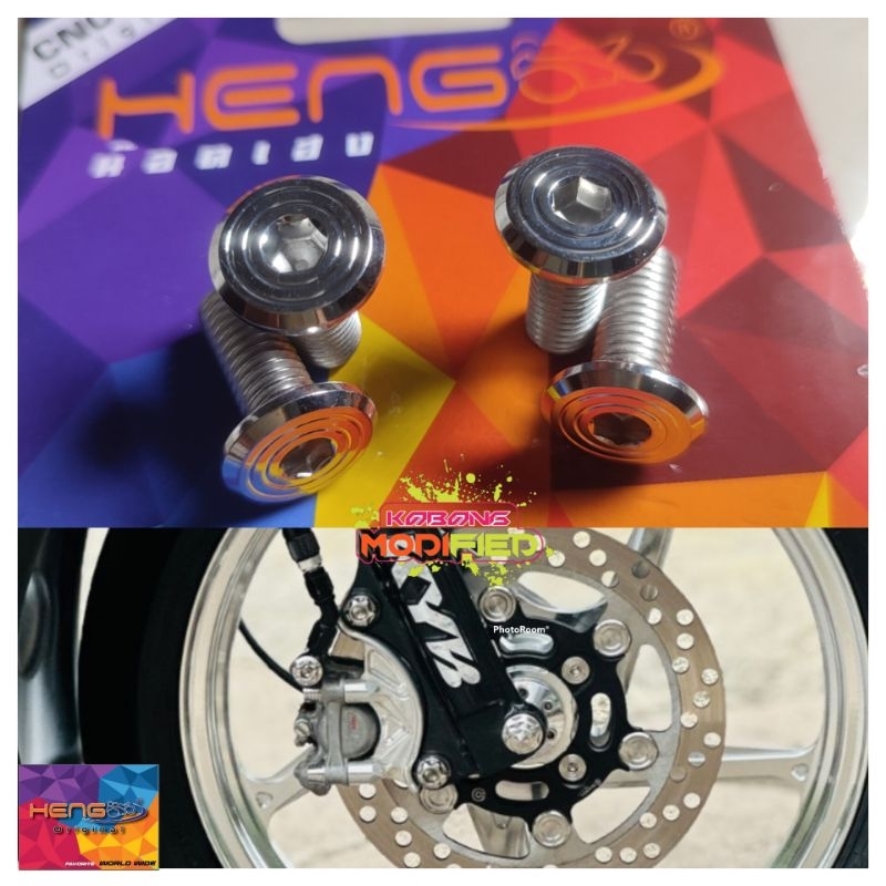 Jual Baut Disc piringan cakram motor Yamaha original Heng Thailand (1pcs) | Shopee Indonesia