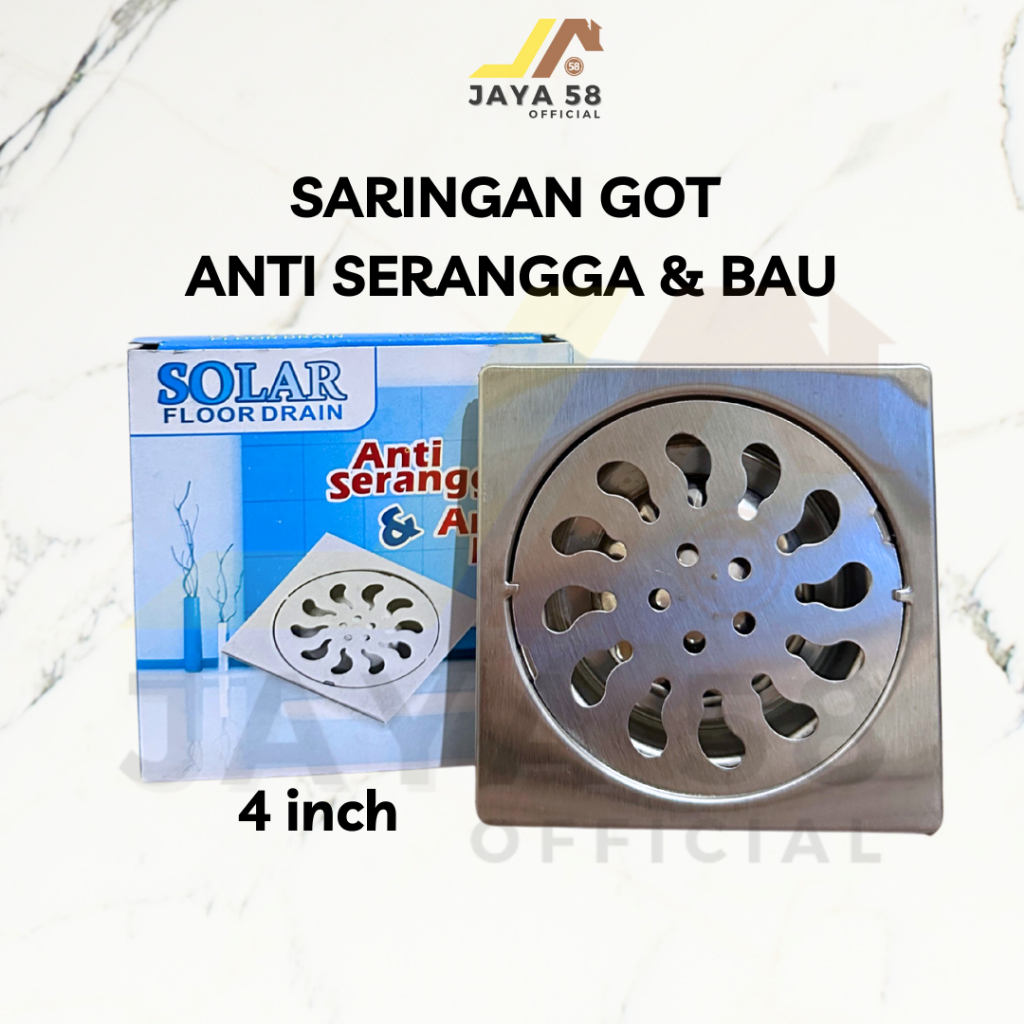 Jual SOLAR Saringan Got Kamar Mandi Stainless Tipis Model Flower Kipas ...