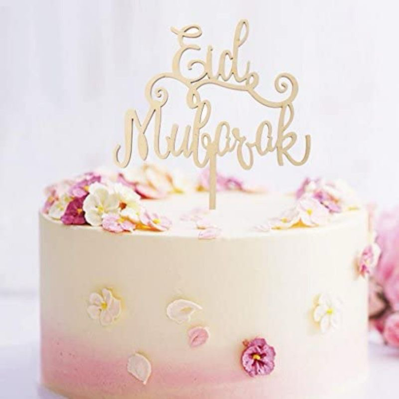 Jual Finewood - Topper tusukan cake idul fitri dan ramadhan wooden ...