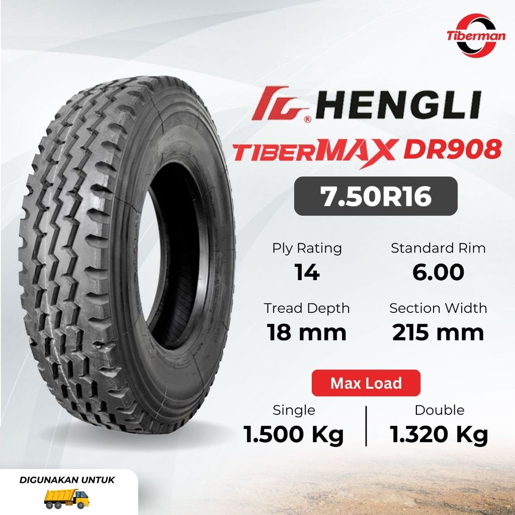 Jual Ban Hengli 7.50R16 / 750 16 - Ban Truk Engkel / Canter - Ban Radial / Kawat | Shopee Indonesia