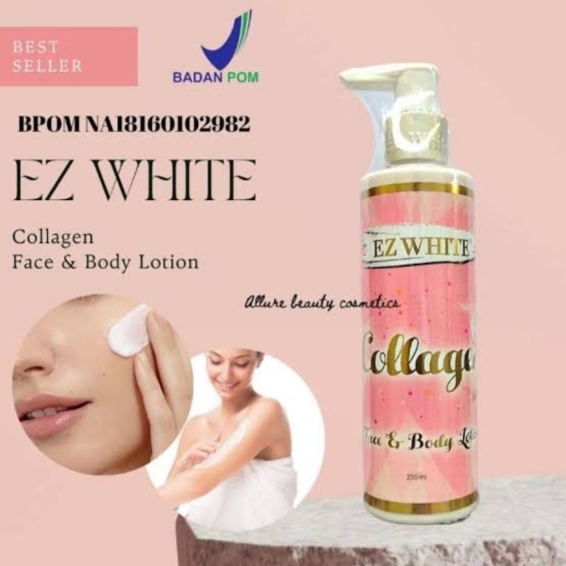 Jual EZ WHITE COLLAGEN FACE & BODY LOTION 250ml | Shopee Indonesia