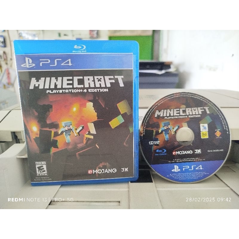 Jual BD/Kaset Ps 4 MINECRAFT Reg 2 minus box sesuai foto | Shopee Indonesia