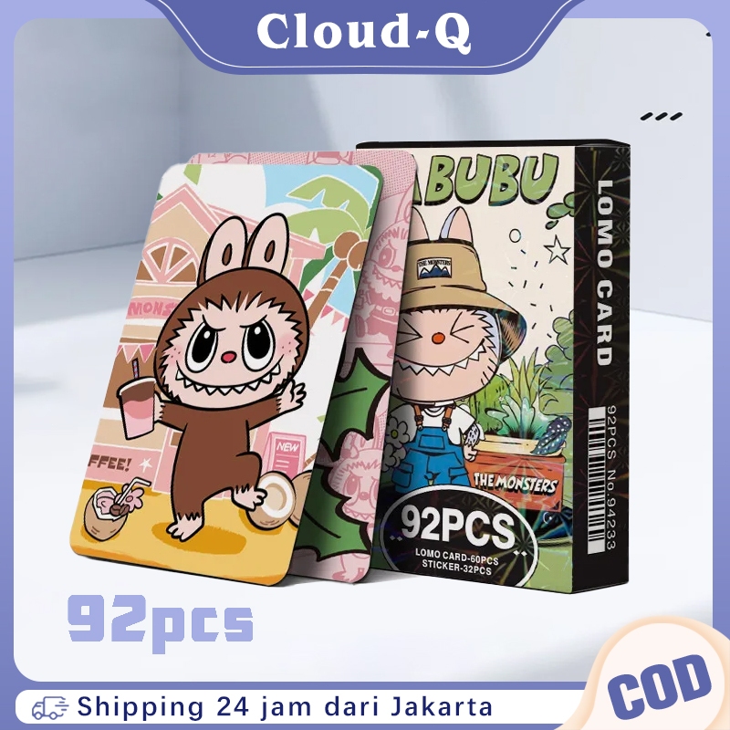 Jual Photocard Hologram Labubu 92pcs Lomo Card Labubu Sticker Kartu ...