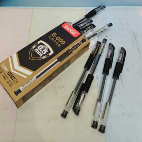 Jual (12pc) pen gel murah/gel pen hitam/bolpen gel termurah/pen murah ...