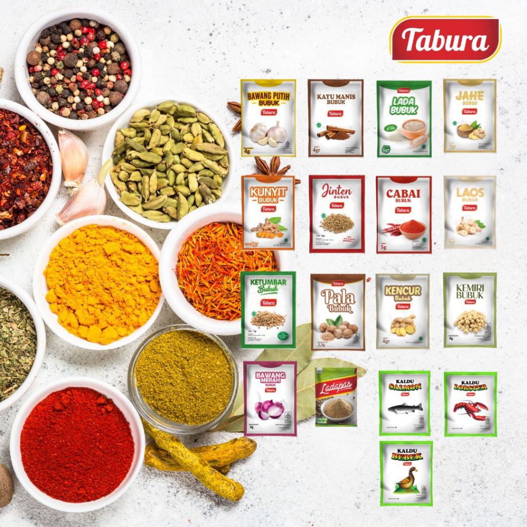 Jual Bumbu Tabura Lengkap/Bumbu Bubuk Tabura @12sachet | Shopee Indonesia