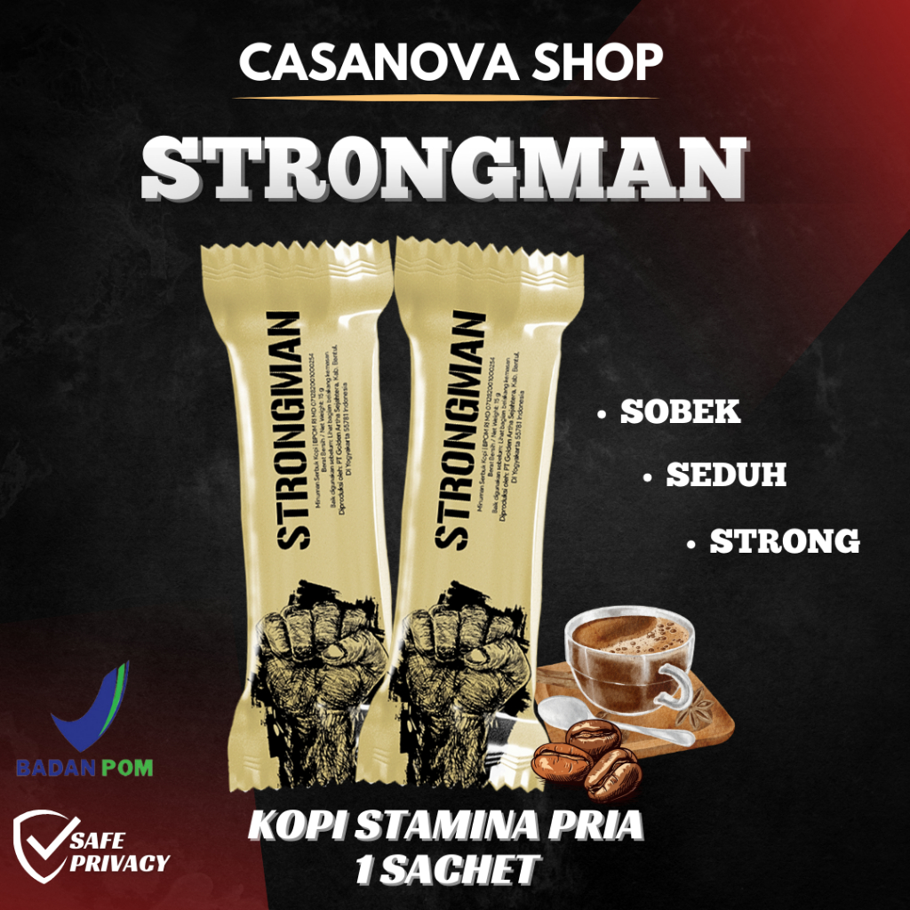 Jual Kopi STRONGMAN kopi Stamina Pria 3 Sachet - 3 Servings | Shopee ...