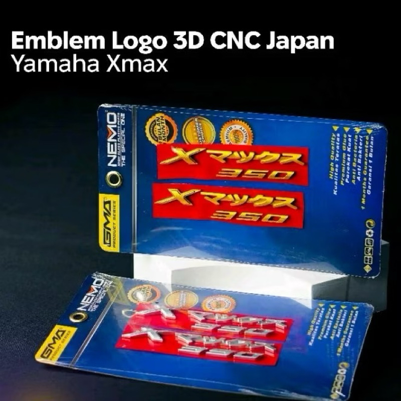 Jual Nemo Sticker / Emblem Logo 3D CNC Japan Yamaha Xmax | Shopee Indonesia