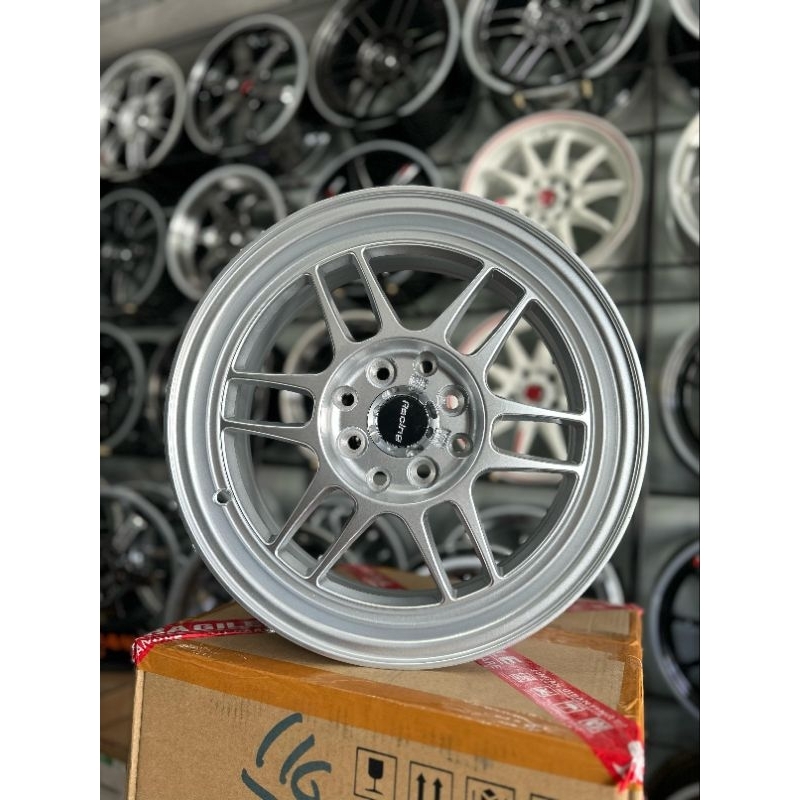 Jual velg mobil enkei rpf r15 hyper silver lebar 6,5 et42 kondisi baru | Shopee Indonesia
