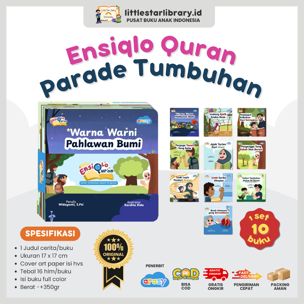 Jual bukuanaku.id x arasy - Bundling Ensiqlo Quran Safari Tumbuhan dan ...