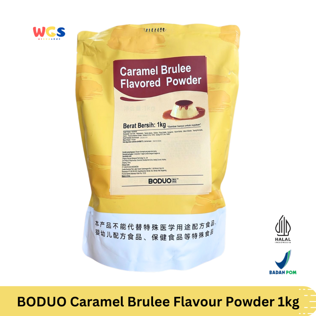 Jual BODUO Caramel Brulee Flavored Powder 1kg – Bubuk Rasa Crème Brûlée ...