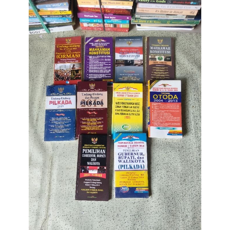 Jual Buku Hukum - UU ; ORMAS, PILKADA, MPR, DPR, DPD, DPRD, MAHKAMAH ...