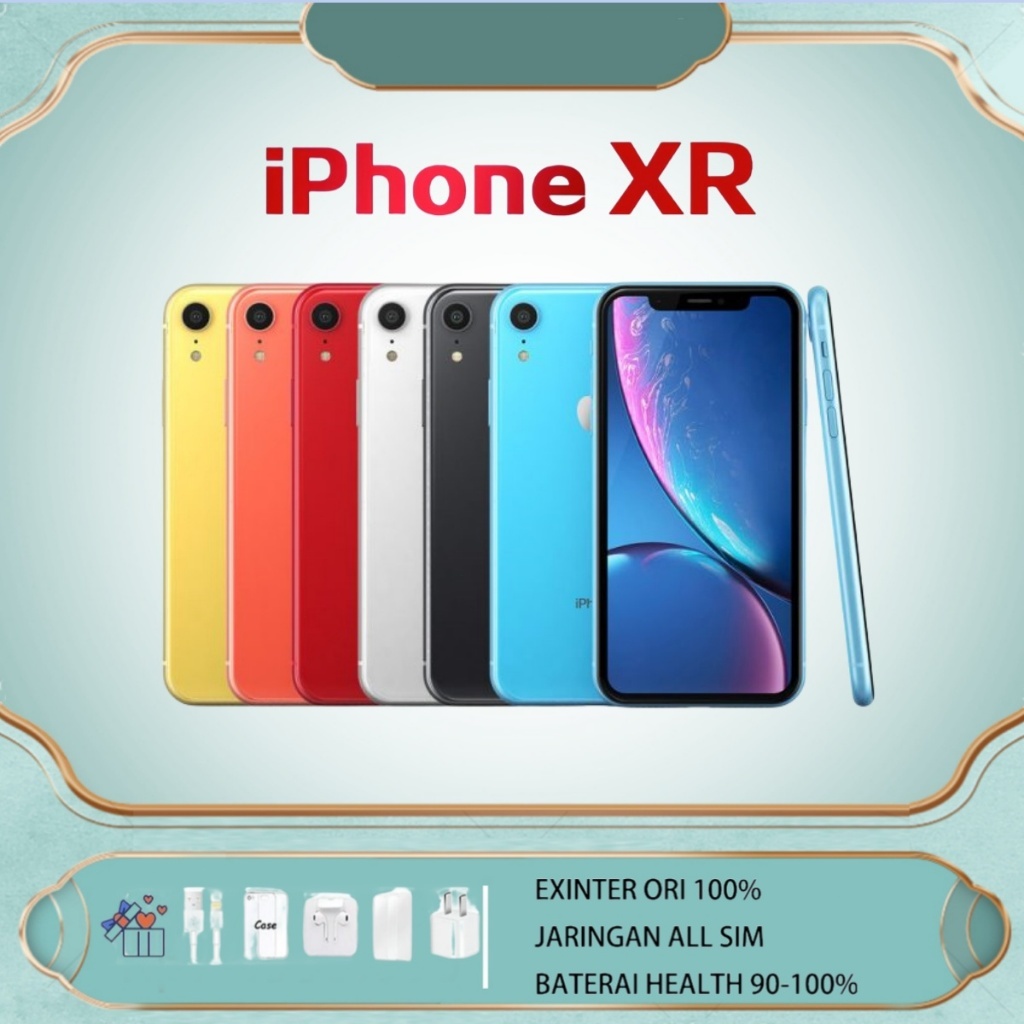 Jual iP XR 128GB 64GB GOOD CONDITIONS FULLSET 100% MULUS No Recond | Shopee Indonesia