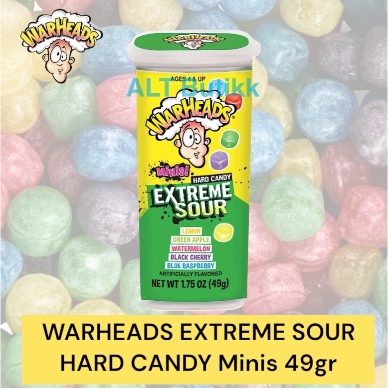 Jual WARHEADS EXTREME SOUR HARD CANDY MINIS ! 49 GR | PERMEN ASAM ...