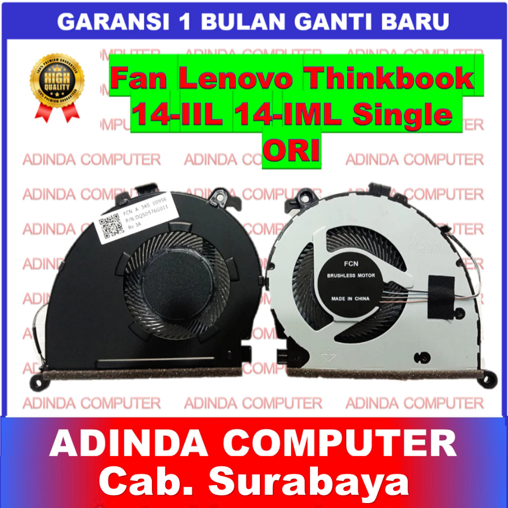 Jual Fan Lenovo Thinkbook 14-IIL K4e-i 6-15ii 6-15iil e4iil E5 K4e-Iml ORIFan Lenovo Thinkbook ...